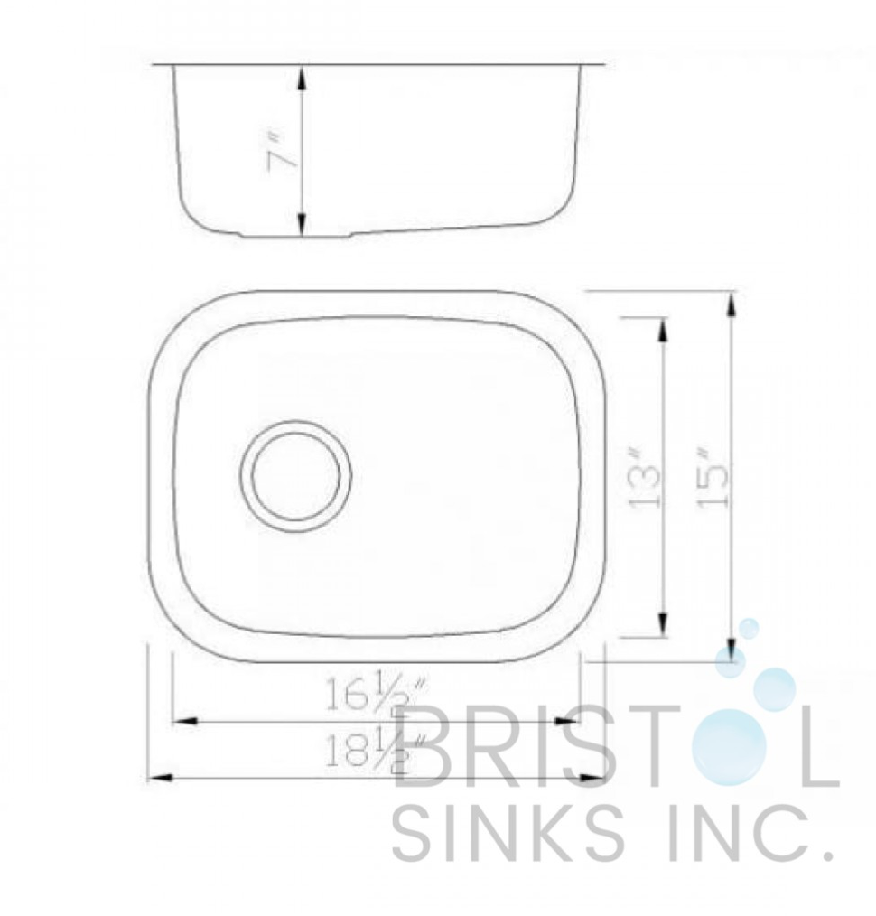 B702 UNDERMOUNT STAINLESS STEEL SINGLE BOWL BAR KITCHEN SINK - Titley ...